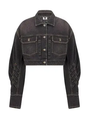 Dior Denim Jacket With Bustier Detail - Multicolor