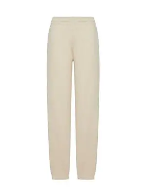 Burberry Cotton Jogging Trousers With Check Applique - Multicolor