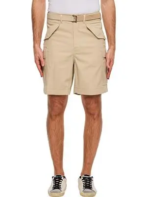 Sacai Cotton Twill Cargo Shorts - Multicolor