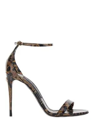 Dolce & Gabbana Leopard Print High Heel Sandals - Multicolor