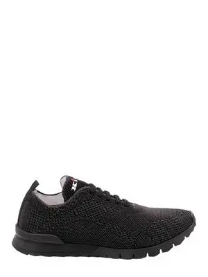 Kiton Lace-up Sneakers - Black
