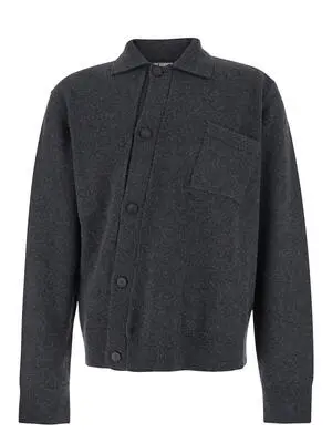 Jacquemus Asymmetrical Wool Cardigan - Multicolor