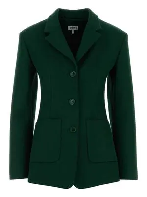 Loewe LOEWE Wool Blend Blazer Green