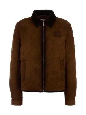 Miu Miu Suede Jacket - Brown