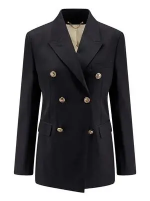 GOLDEN GOOSE Diva Light Dry Wool Blazer - Black