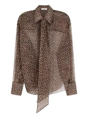 Brunello Cucinelli Sheer Silk Shirt - Multicolor