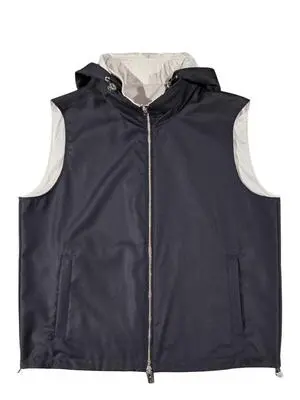 MONTECORE Zip-up Hooded Vest - Blue