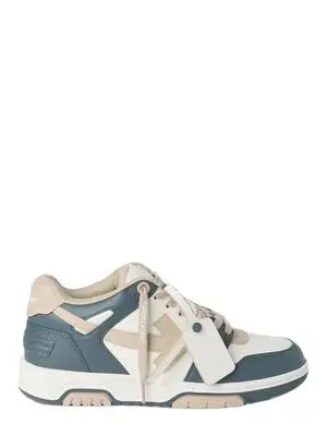 Off-White OFF-WHITE Paneled Low-Top Sneakers Green