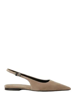Brunello Cucinelli Leather Slingback Ballets - Multicolor