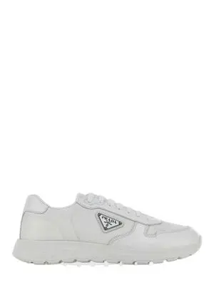 Prada Prax 2.0 Sneakers In Leather And Re-nylon - White