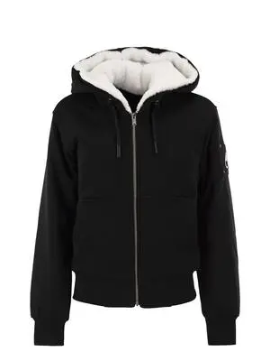 Moose Knuckles Classic Bunny Hooded Sweatshirt With Faux Fur Lining Multicolor