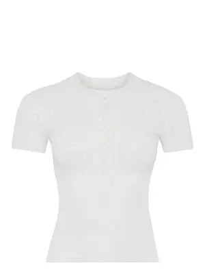 JW Anderson JW ANDERSON Pointelle Knit Tee Multicolor