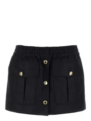 Miu Miu Recycled Nylon Skirt - Blue