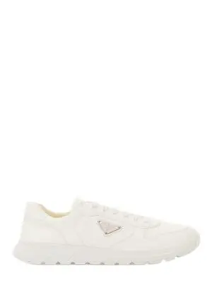 Prada Leather Sneakers - Cream