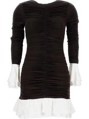 ROTATE BY BIRGER CHRISTENSEN Mini Ruched Dress - Multicolor