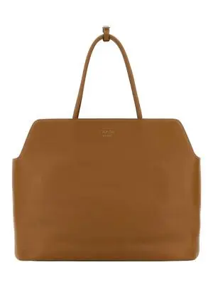 Prada Leather Shopping Bag - Brown