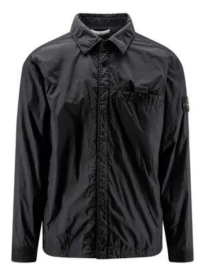 Stone Island Crinkle Reps Recycled Nylon Jacket - Black