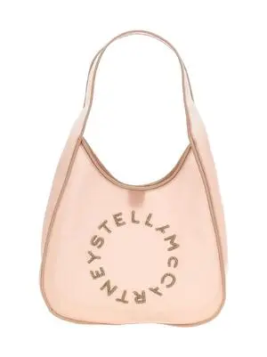Stella McCartney STELLA MCCARTNEY Logo Large Hobo Bag Mesh Multicolor