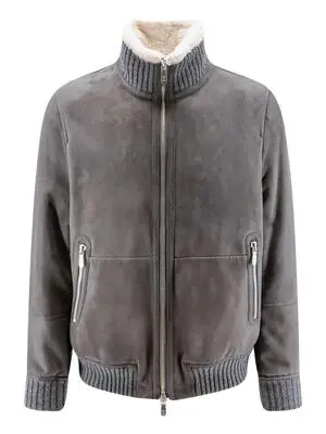 Brunello Cucinelli Shearling Jacket - Multicolor