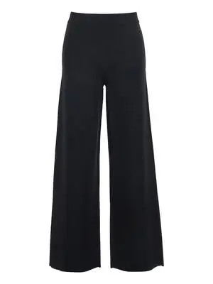 P.a.r.o.s.h Viscose Blend Wide Leg Pants - Black