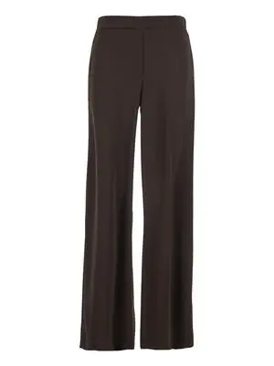 P.a.r.o.s.h Wide Leg Pants With Elastic Waist - Brown