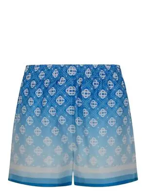 Casablanca Diamond Monogram Shorts - Blue
