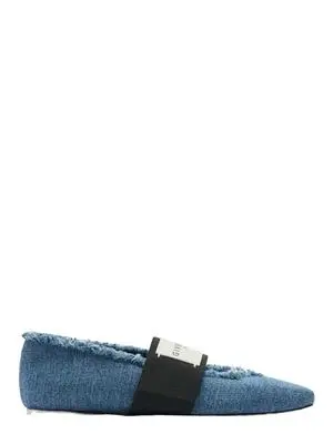 Givenchy Givenchy Women Square-Toe Ballet Flats Blue