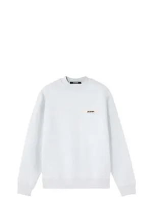 Jacquemus Logo Patch Crewneck Sweatshirt - Gray