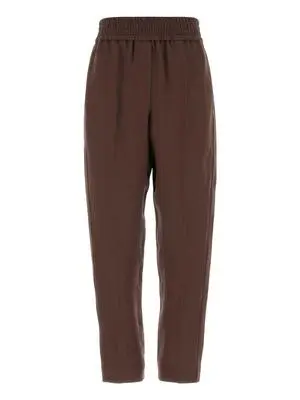 Brunello Cucinelli Viscose Blend Pant - Brown