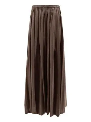Max Mara Pleated Jersey Skirt - Multicolor