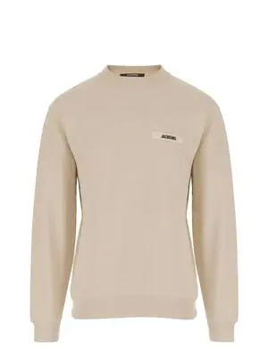 Jacquemus Gros Grain Logo Plaque Sweatshirt - Brown