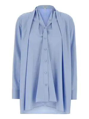 Loewe Light Poplin Shirt - Blue