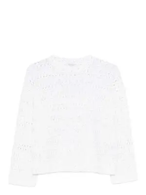 Brunello Cucinelli Crewneck Sweater - White