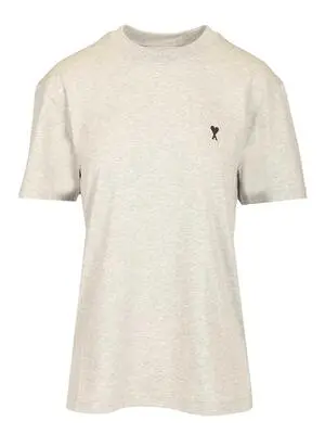 AMI Paris De Coeur T-shirt - Gray