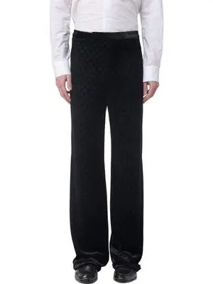 Gucci Viscose And Silk Blend Tailored Trousers - Black