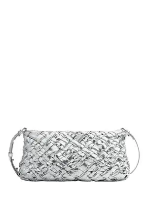 Bottega Veneta Kalimero Cha-cha Shoulder Bag - Silver