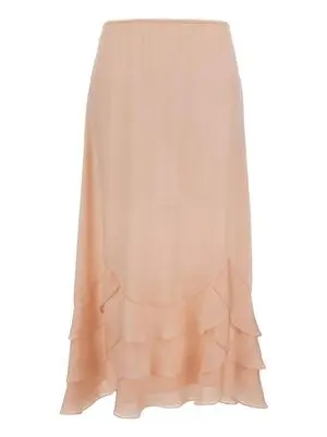 Simone Rocha Simone Rocha Women Tiered Scalloped Hem Skirt Multicolor