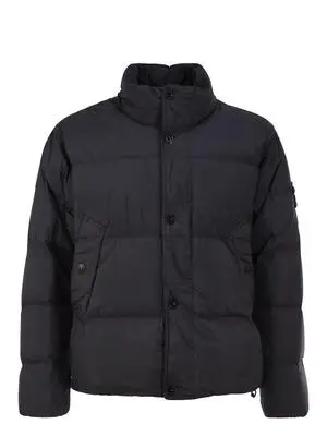 Stone Island Garment Dyed Crinkle Reps Ny Down Jacket - Blue