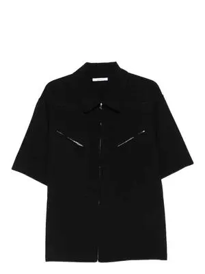 Givenchy Zip-up Wool Shirt Jacket - Black