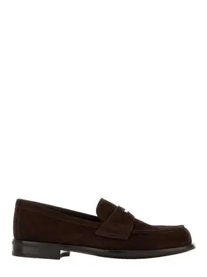 Prada Suede Loafers - Brown