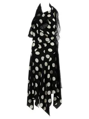 Junya Watanabe Polka Dot Midi Dress - Multicolor