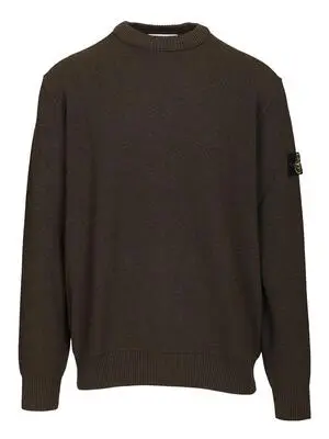 Stone Island STONE ISLAND Pure Virgin Wool Crew Neck Sweater Gray