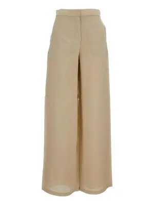 Max Mara Max Mara Studio Women Tapioca Trousers Multicolor