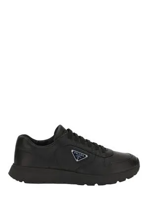 Prada Leather Sneakers - Black