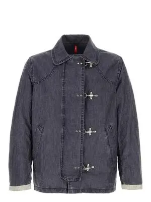 FAY Denim Linen Jacket - Blue