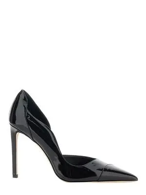 JIMMY CHOO Jimmy Choo Women 'Brigitte' Black Pumps With Pointed Design Stiletto Heel In Enamelled Leather Woman Multicolor