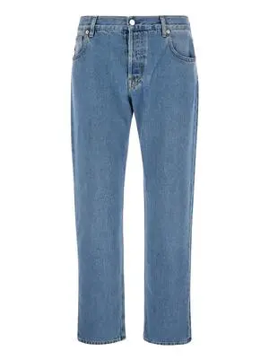 Gucci GUCCI Regular Fit Denim Jeans With Web Detail Multicolor