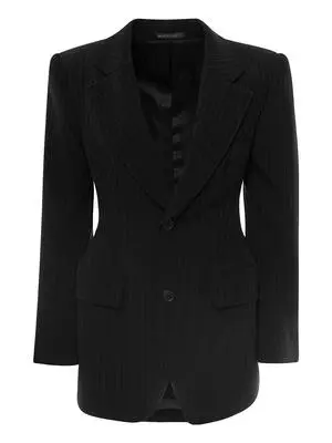 Balenciaga BALENCIAGA Pinstripe Single-Breasted Jacket Multicolor