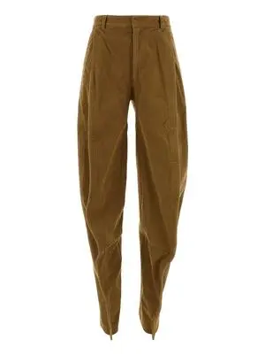 Y/project Stretch Velvet Pant - Brown