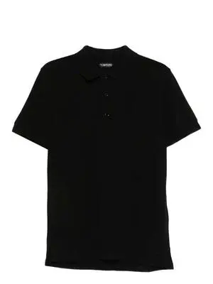 TOM FORD Short-sleeved Polo - Black